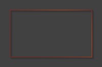 Rectangle bronze frame on gray | Free Vector - rawpixel