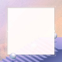 Silver square frame design vector | Premium Vector - rawpixel