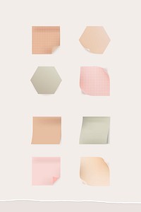 Colorful paper note collection vector | Premium Vector - rawpixel