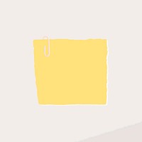 Yellow square paper note social | Premium Vector - rawpixel