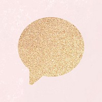 Glitter speech bubble illustration | Free Photo - rawpixel