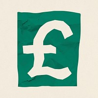 Pound sign paper cut symbol | Premium PSD - rawpixel