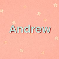 Andrew name word art typography | Premium Vector - rawpixel