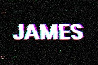 Vector James male name typography | Free Vector - rawpixel