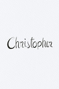Hand drawn Christopher psd font | Premium PSD - rawpixel