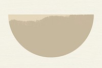 Semi-circle geometric shape, brown earth | Free Photo - rawpixel