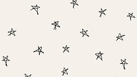 Doodle computer wallpaper, star pattern | Free Photo - rawpixel