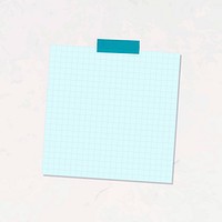 Light blue grid notepaper sticker | Premium Vector - rawpixel