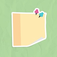 Yellow reminder note sticker vector | Free Vector - rawpixel