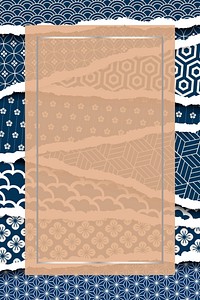 Gold frame Japanese seamless pattern | Premium Vector - rawpixel