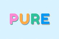 Pure word typography boldface font | Free Photo - rawpixel