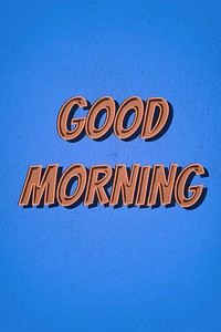 Good morning retro style shadow | Free Photo - rawpixel