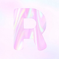 Shiny letter R psd alphabet | Premium PSD - rawpixel