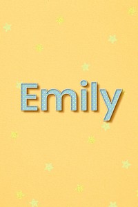 Female name Emily typography word | Free Photo - rawpixel