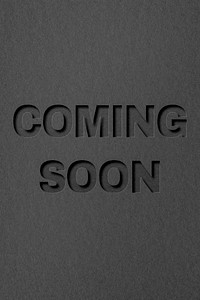 Coming soon paper cut lettering | Free Photo - rawpixel