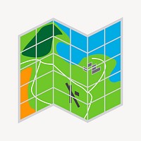 Map clipart, illustration vector. Free | Free Vector - rawpixel