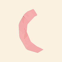 Parentheses sign paper cut symbol | Free Vector - rawpixel