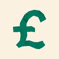 Pound sign paper cut symbol | Free Vector - rawpixel