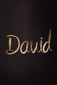 Gold David name cursive handwriting | Free Photo - rawpixel