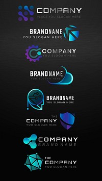 Gradient business logo psd minimal | Premium PSD - rawpixel