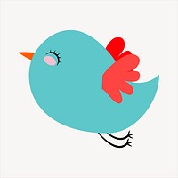 Cute bird clip art psd. | Free PSD - rawpixel