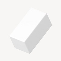 3D white cuboid, geometric shape | Free Photo - rawpixel