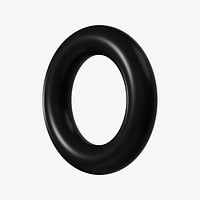 Black 3D torus ring shape, | Premium PSD - rawpixel