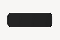 3D black rectangle shape, geometric | Premium PSD - rawpixel