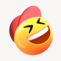 3D laughing emoticon illustration | Premium Photo - rawpixel