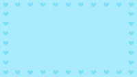 Blue heart frame desktop wallpaper | Free Photo - rawpixel