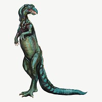 Vintage T-Rex chromolithograph collage element | Premium PSD ...