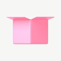 Pink open box, 3D package | Premium PSD - rawpixel