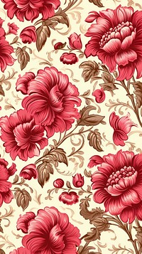 Vintage pattern muted red flower | Free Photo Illustration - rawpixel