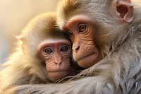 Monkey cuddling wildlife animal mammal. | Premium Photo - rawpixel