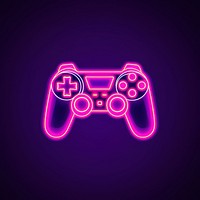 Game icon neon purple pink. | Free Photo Illustration - rawpixel