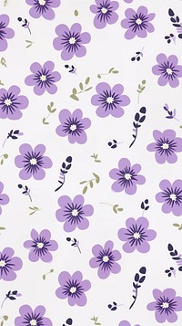 Violet flower pattern backgrounds wallpaper. | Premium Photo ...