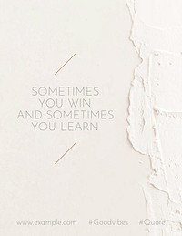 Life quote poster template | Free Photo - rawpixel