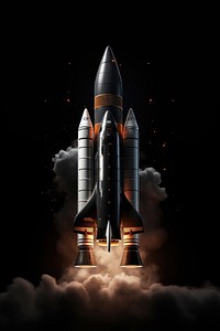 Minimal rocket ship aircraft vehicle | Premium Photo Illustration ...