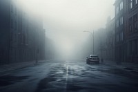 Foggy street outdoors vehicle city. | Premium Photo Illustration - rawpixel