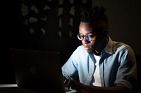 Trans man working computer portrait | Free Photo - rawpixel