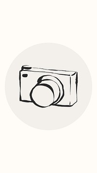Camera doodle IG story cover | Free Photo Illustration - rawpixel