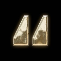 Gold quotation mark sign illustration | Free Photo Illustration - rawpixel