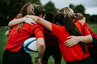 Young female rugby players huddling | Premium Photo - rawpixel