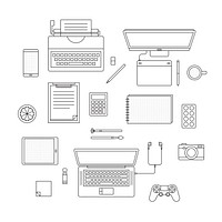 Vector set of digital devices | Premium Vector - rawpixel