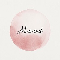 Mood calligraphy pastel pink watercolor | Free Photo - rawpixel