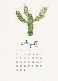 August 2021 editable calendar template | Premium Vector - rawpixel