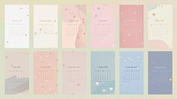 Calendar 2021 editable template vector | Vector - rawpixel