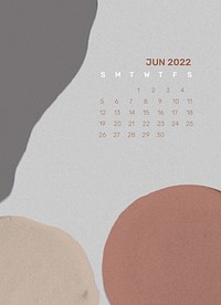 2022 June calendar, printable aesthetic | Premium Photo - rawpixel