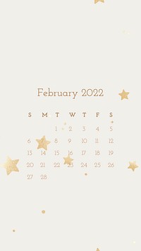 Cute February 2022 calendar, monthly | Premium Photo - rawpixel
