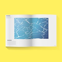 Open magazine book with water | Premium Vector - rawpixel